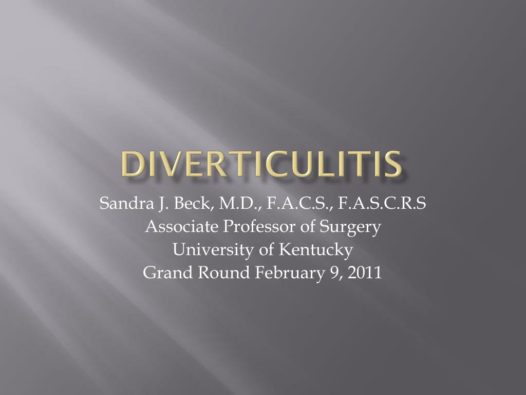 PPT - Diverticulitis PowerPoint Presentation, free download - ID:238374