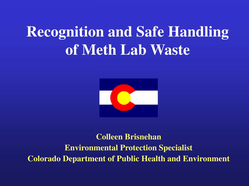 PPT - Recognition and Safe Handling of Meth Lab Waste PowerPoint ...