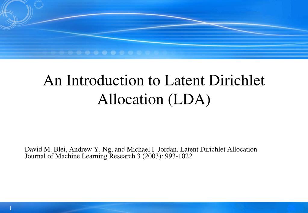 Ppt An Introduction To Latent Dirichlet Allocation Lda Powerpoint
