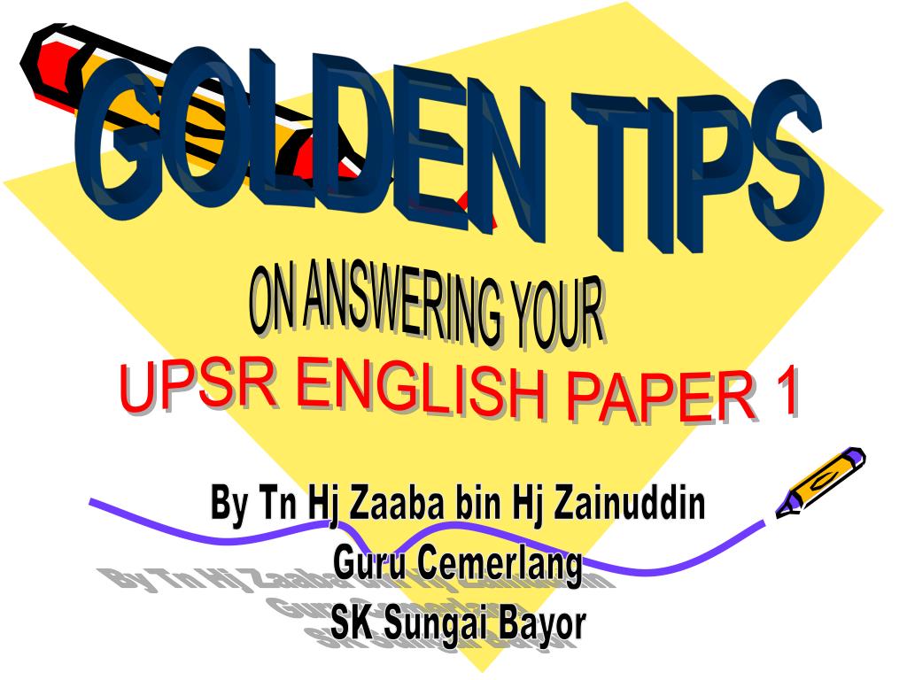 PPT - Tips for Paper 1 PowerPoint Presentation, free download - ID:241443