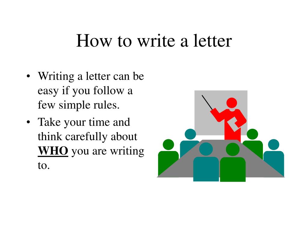 PPT - How to write a letter PowerPoint Presentation, free download - ID ...