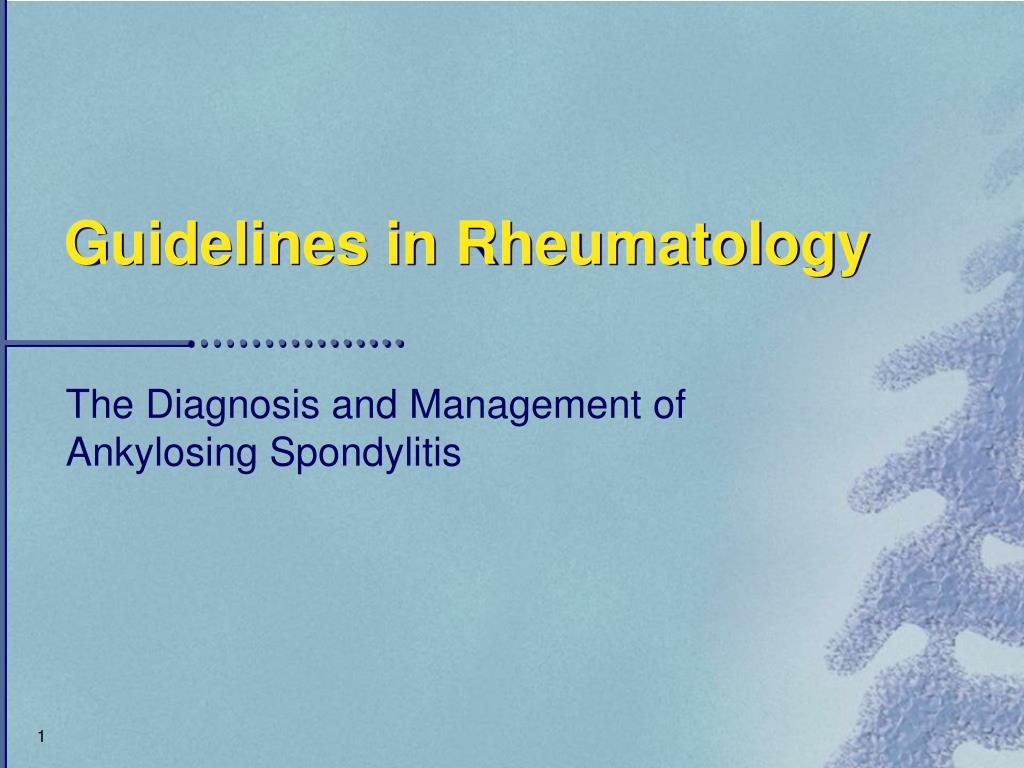 PPT - Guidelines in Rheumatology PowerPoint Presentation, free download ...