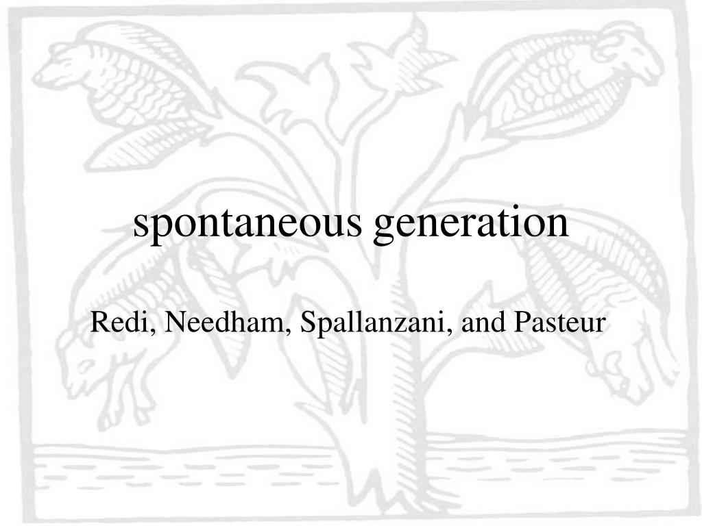 PPT - spontaneous generation PowerPoint Presentation, free download ...