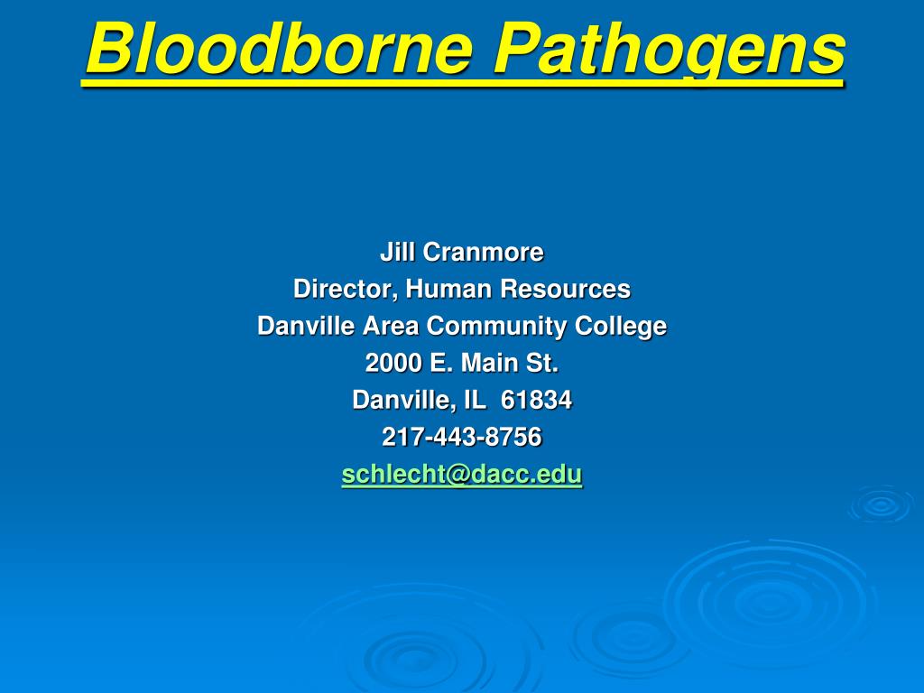 PPT - Bloodborne Pathogens PowerPoint Presentation, free download - ID ...