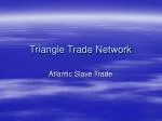 PPT - The Triangular Trade (aka: Trans-Atlantic Slave Trade) PowerPoint ...