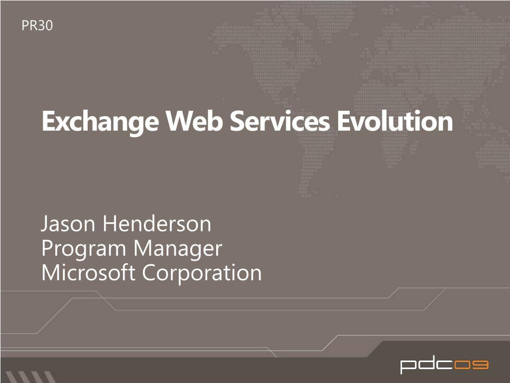 PPT - Exchange Web Services Evolution PowerPoint Presentation, free ...