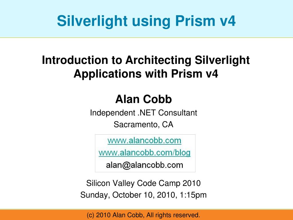 PPT - Silverlight using Prism v4 PowerPoint Presentation, free download ...