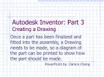 PPT - Autodesk Inventor Portfolio 3 Drawing Files PowerPoint ...