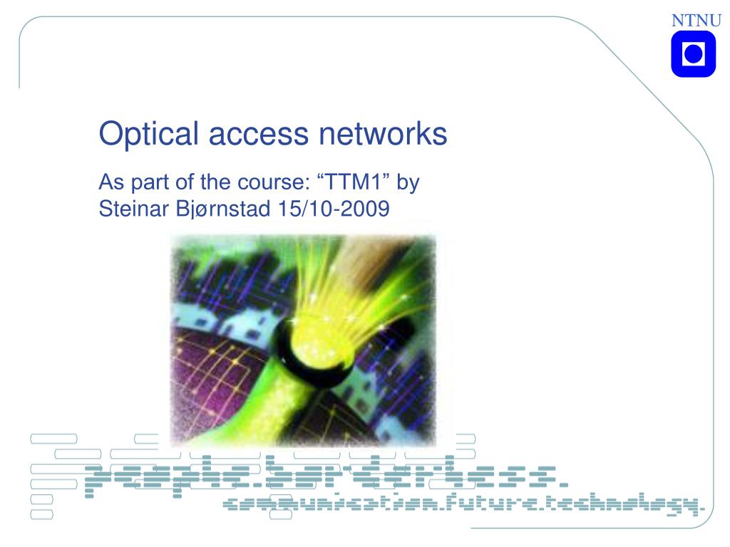 PPT - Optical access networks PowerPoint Presentation, free download ...