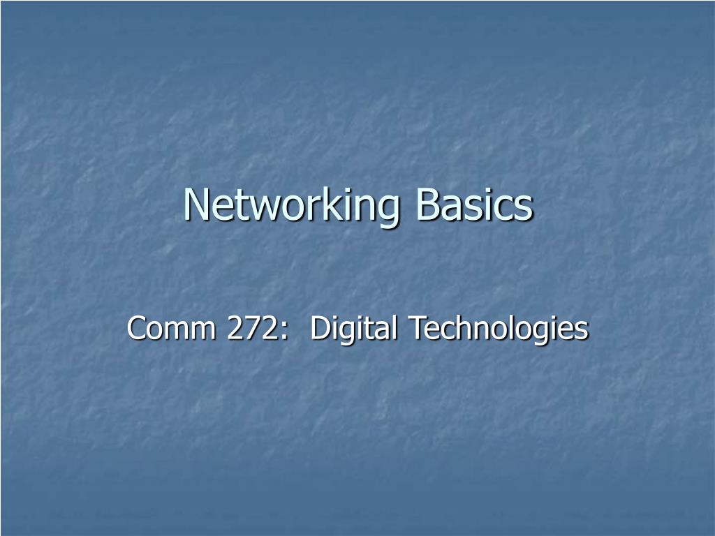 PPT - Networking Basics PowerPoint Presentation, free download - ID:24805