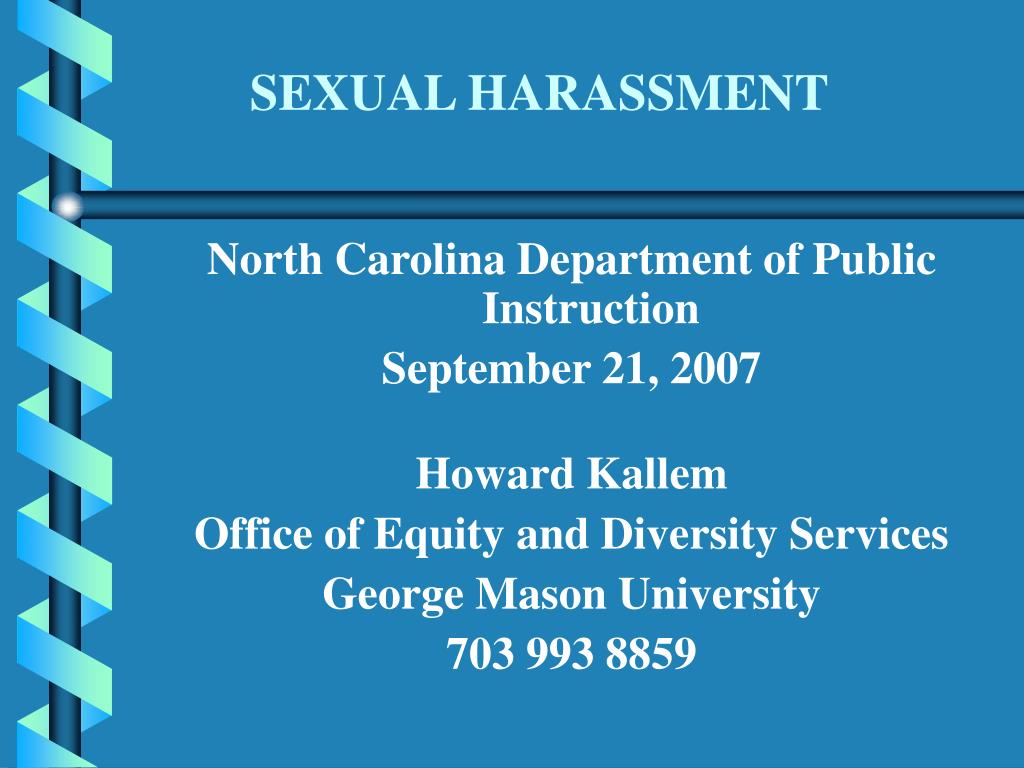 PPT - SEXUAL HARASSMENT PowerPoint Presentation, free download - ID:248147
