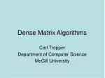 PPT - Dense Matrix Algorithms PowerPoint Presentation, free download ...