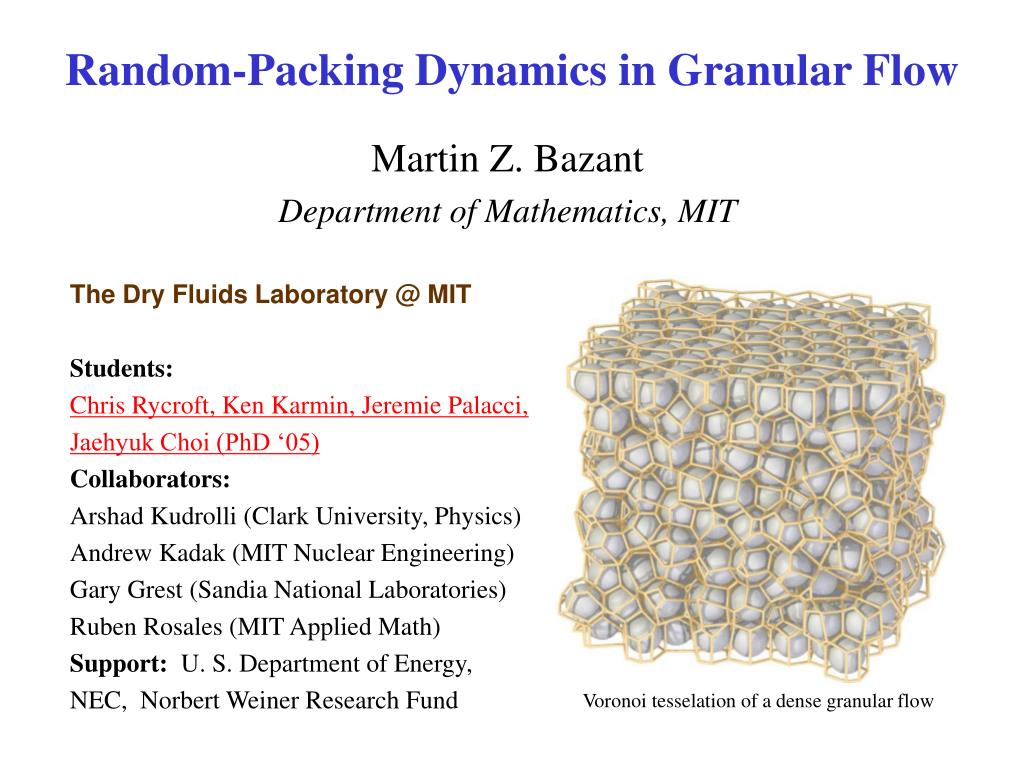 PPT - Random-Packing Dynamics in Granular Flow PowerPoint Presentation ...