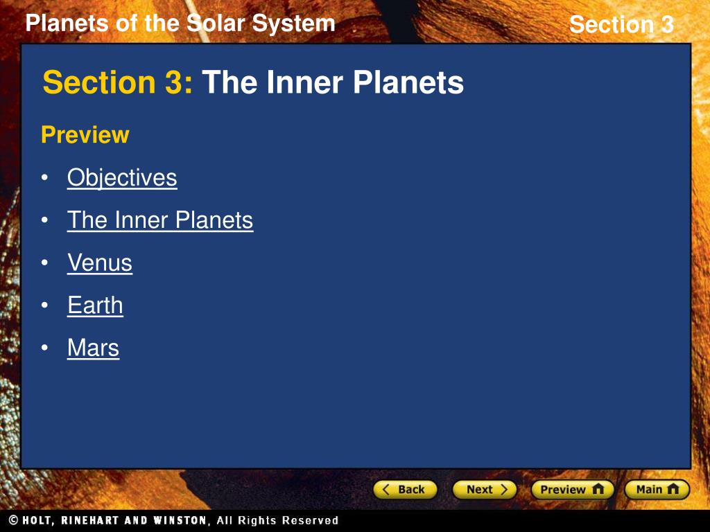PPT - Section 3: The Inner Planets PowerPoint Presentation, free ...