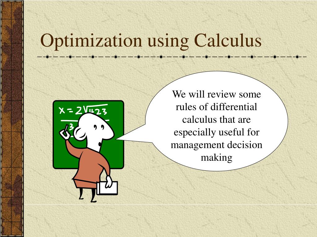 PPT - Optimization using Calculus PowerPoint Presentation, free ...