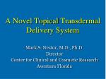 PPT - TRANSDERMAL DRUG DELIVERY SYSTEM PowerPoint Presentation, free ...