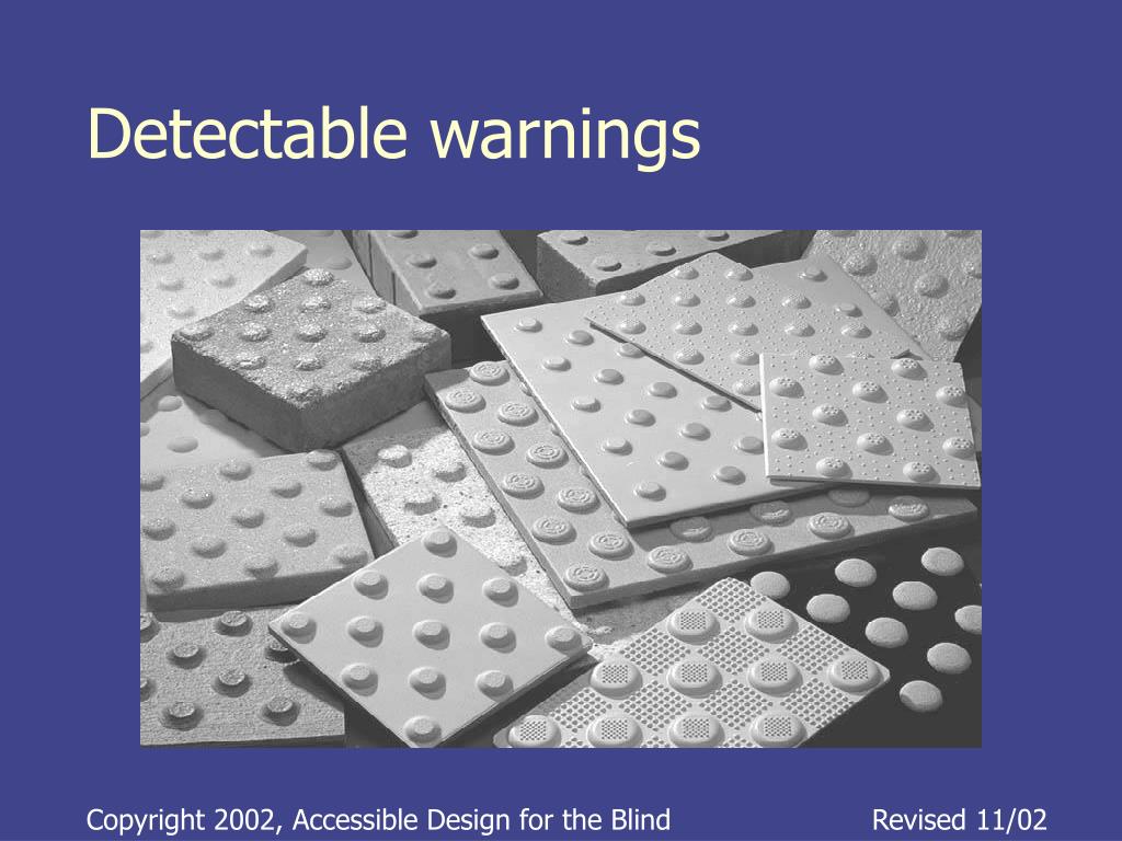 PPT - Detectable warnings PowerPoint Presentation, free download - ID ...