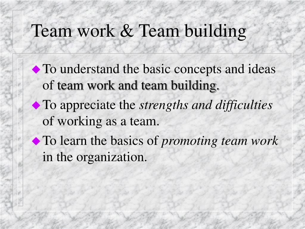 PPT - Team work & Team building PowerPoint Presentation, free download ...