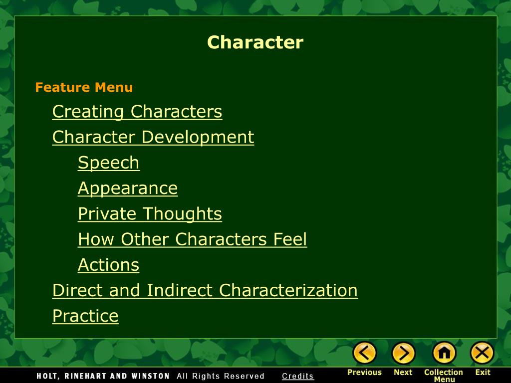 PPT - Character PowerPoint Presentation, free download - ID:256629