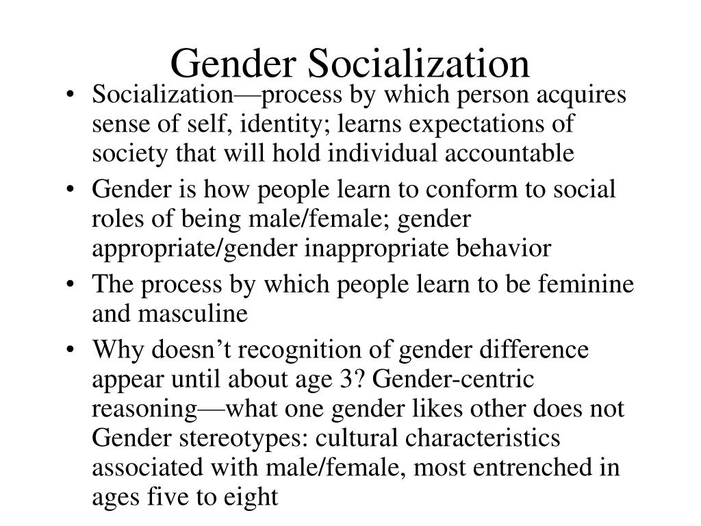 PPT - Gender Socialization PowerPoint Presentation, free download - ID ...