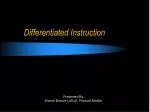 PPT - التدريس المتمايز Differentiated Instruction نهج 424 PowerPoint ...