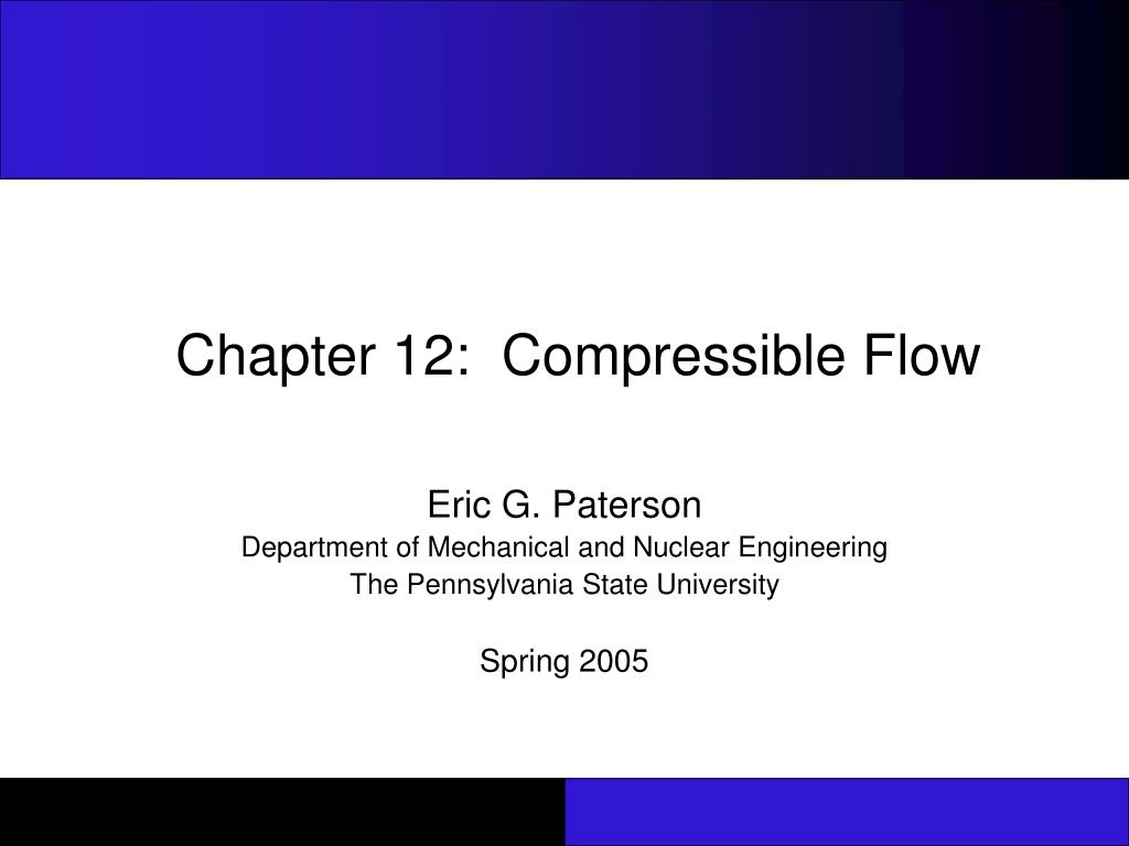 PPT - Chapter 12: Compressible Flow PowerPoint Presentation, free ...