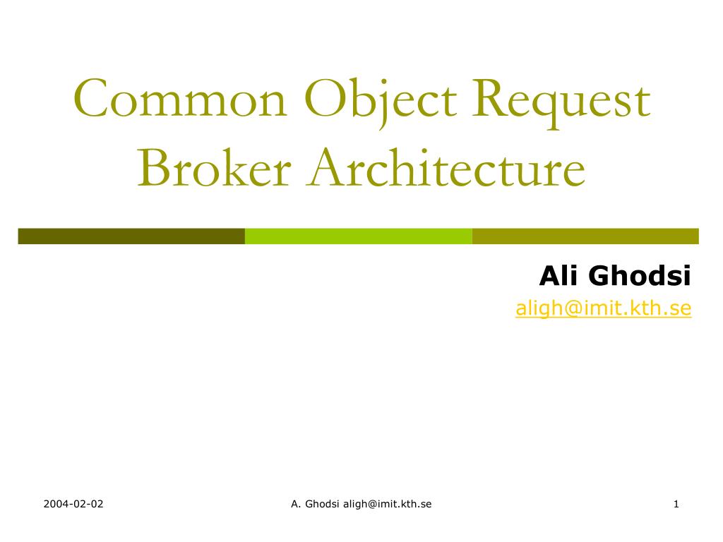 PPT - Common Object Request Broker Architecture PowerPoint Presentation ...