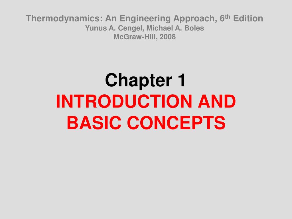 PPT - Chapter 1 INTRODUCTION AND BASIC CONCEPTS PowerPoint Presentation ...