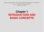 PPT - Chapter 1: Introduction to Basic Concepts of Thermodynamics ...