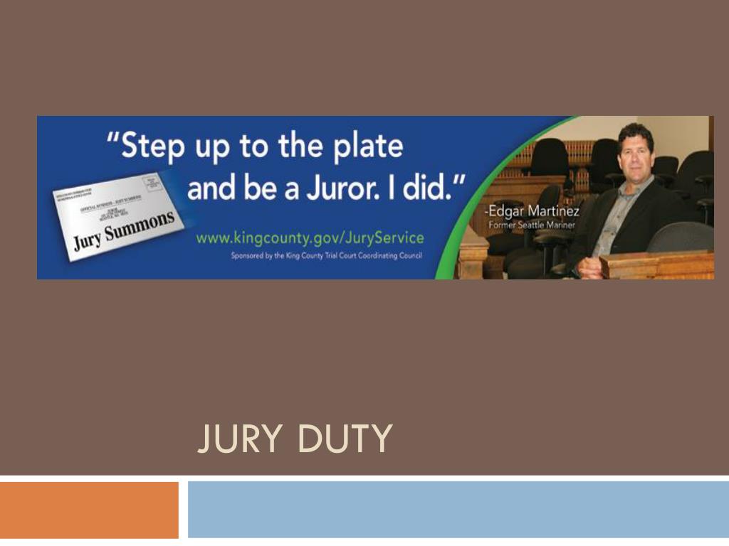 PPT - JURY DUTY PowerPoint Presentation, free download - ID:260513