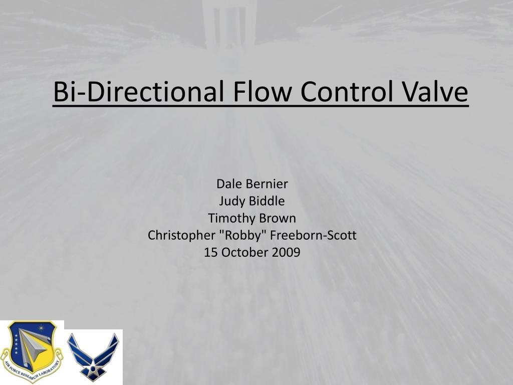 PPT - Bi-Directional Flow Control Valve PowerPoint Presentation, free ...