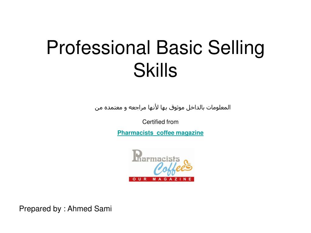 PPT - Professional Basic Selling Skills PowerPoint Presentation, free download - ID:262335