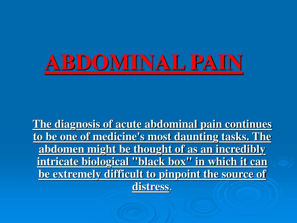 PPT - ABDOMINAL PAIN PowerPoint Presentation, free download - ID:262923