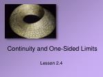 PPT - Section 2.4 Continuity & One-sided Limits PowerPoint Presentation ...
