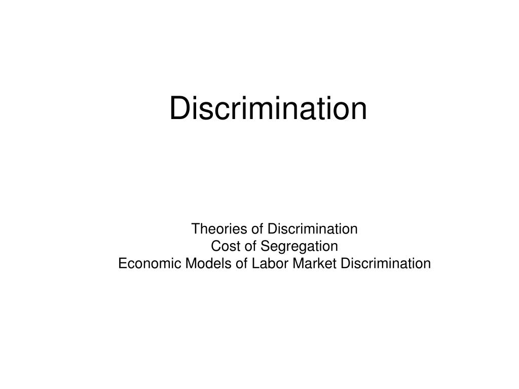 PPT - Discrimination PowerPoint Presentation, free download - ID:264254