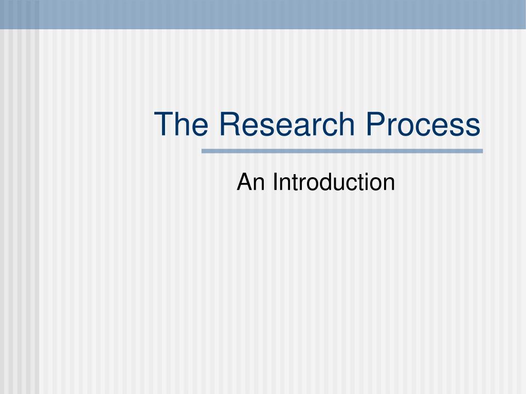 PPT - The Research Process PowerPoint Presentation, free download - ID ...