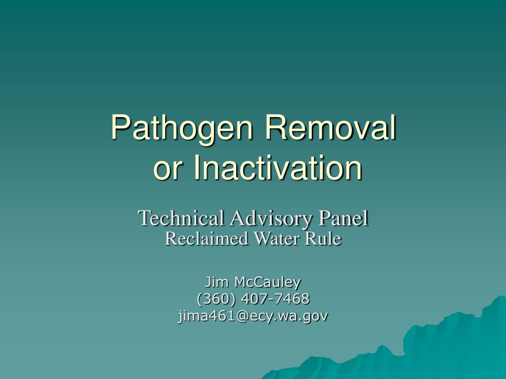 PPT - Pathogen Removal or Inactivation PowerPoint Presentation, free ...