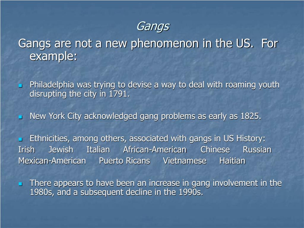 PPT - Gangs PowerPoint Presentation, free download - ID:266178