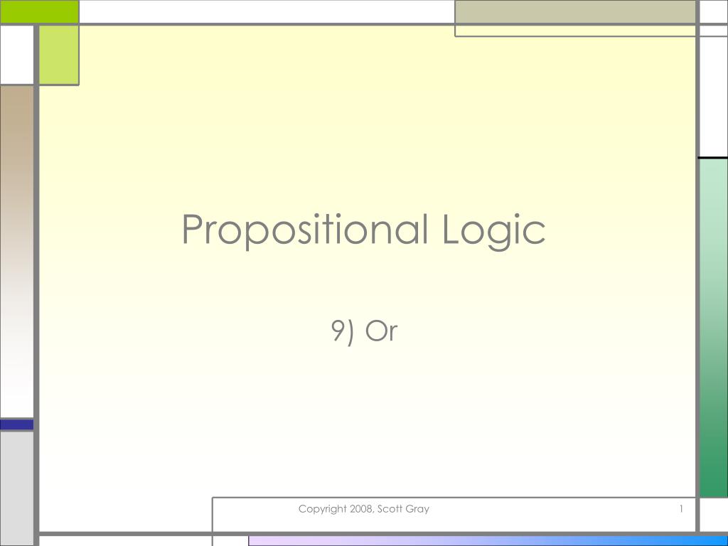 PPT - Propositional Logic PowerPoint Presentation, free download - ID ...