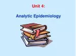 PPT - Data Analysis Basics for Analytic Epidemiology PowerPoint ...