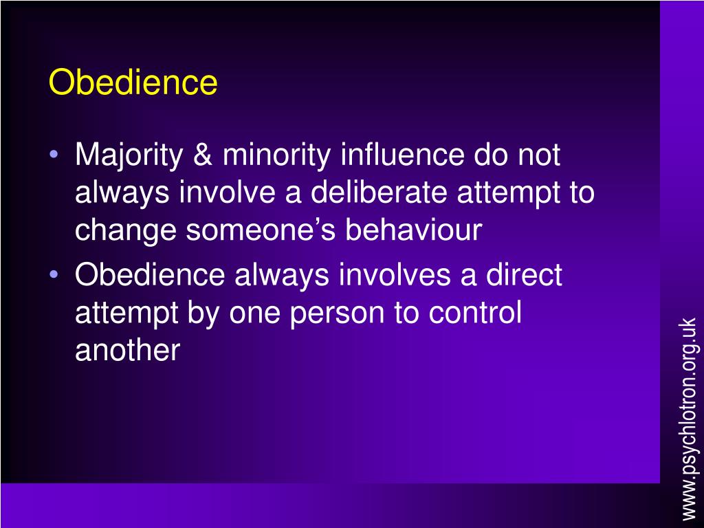 PPT - Obedience PowerPoint Presentation, free download - ID:266862