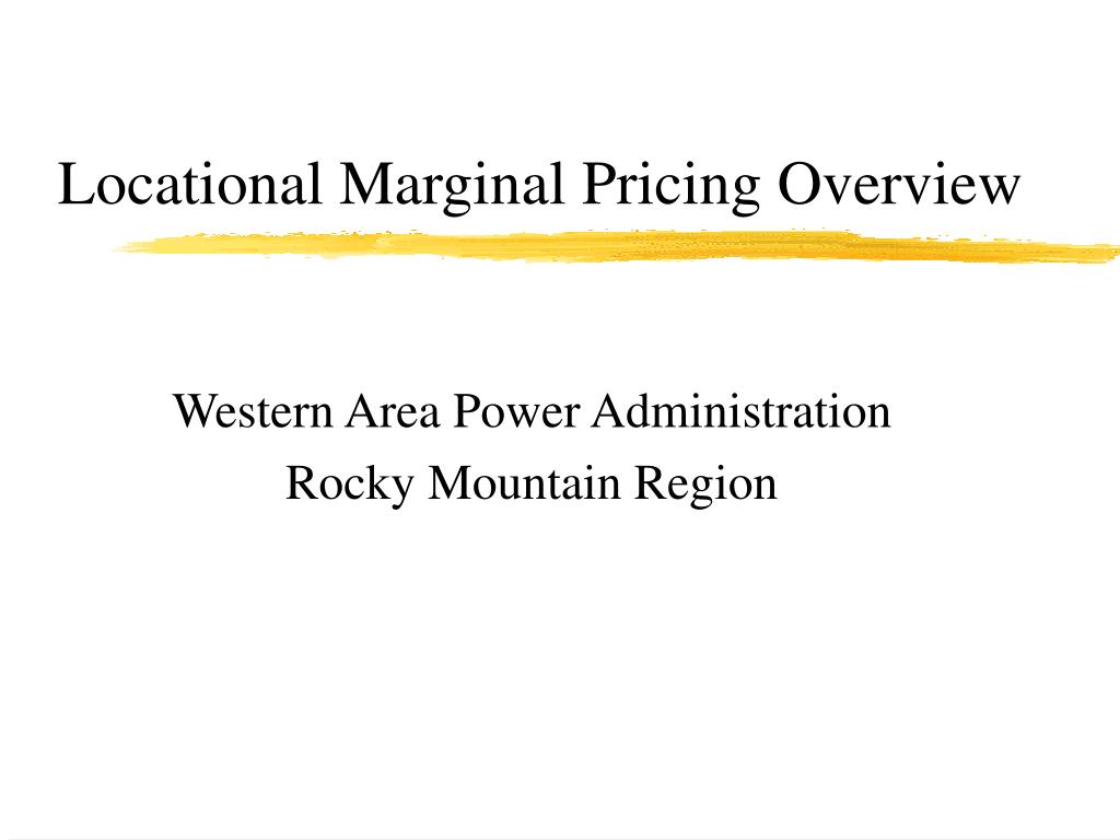 PPT - Locational Marginal Pricing Overview PowerPoint Presentation ...