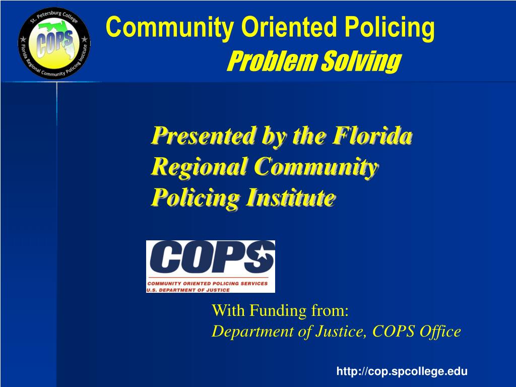 PPT - Community Oriented Policing Problem Solving PowerPoint ...