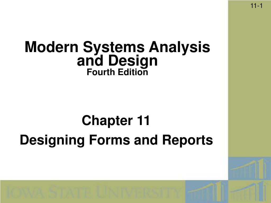 PPT - Chapter 11 Designing Forms and Reports PowerPoint Presentation ...