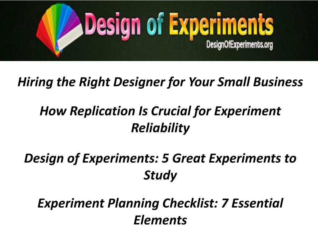 PPT - Design Of Experiments PowerPoint Presentation, free download - ID ...