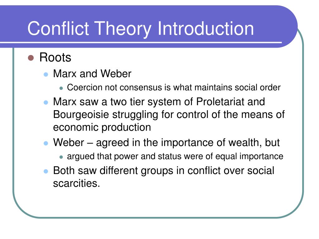 PPT - Conflict Theory Introduction PowerPoint Presentation, free ...