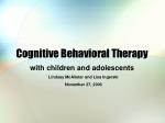 PPT - Cognitive Behavioral Therapy for Depression– an introduction PowerPoint Presentation - ID ...