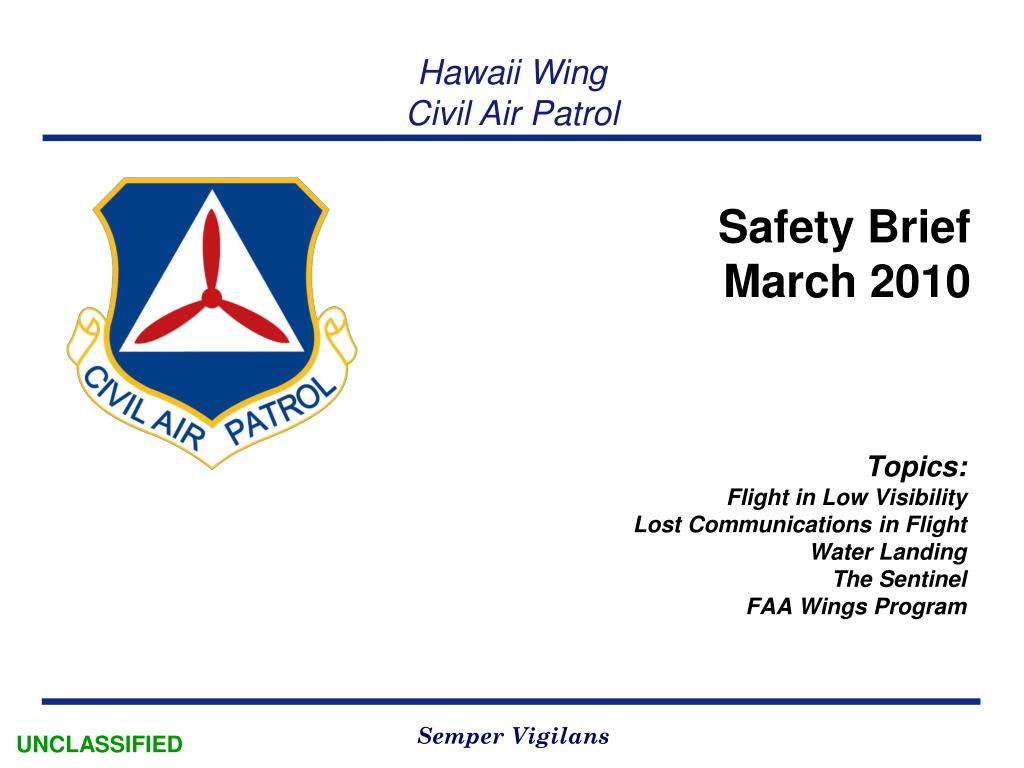 PPT - Safety Brief March 2010 PowerPoint Presentation, free download ...