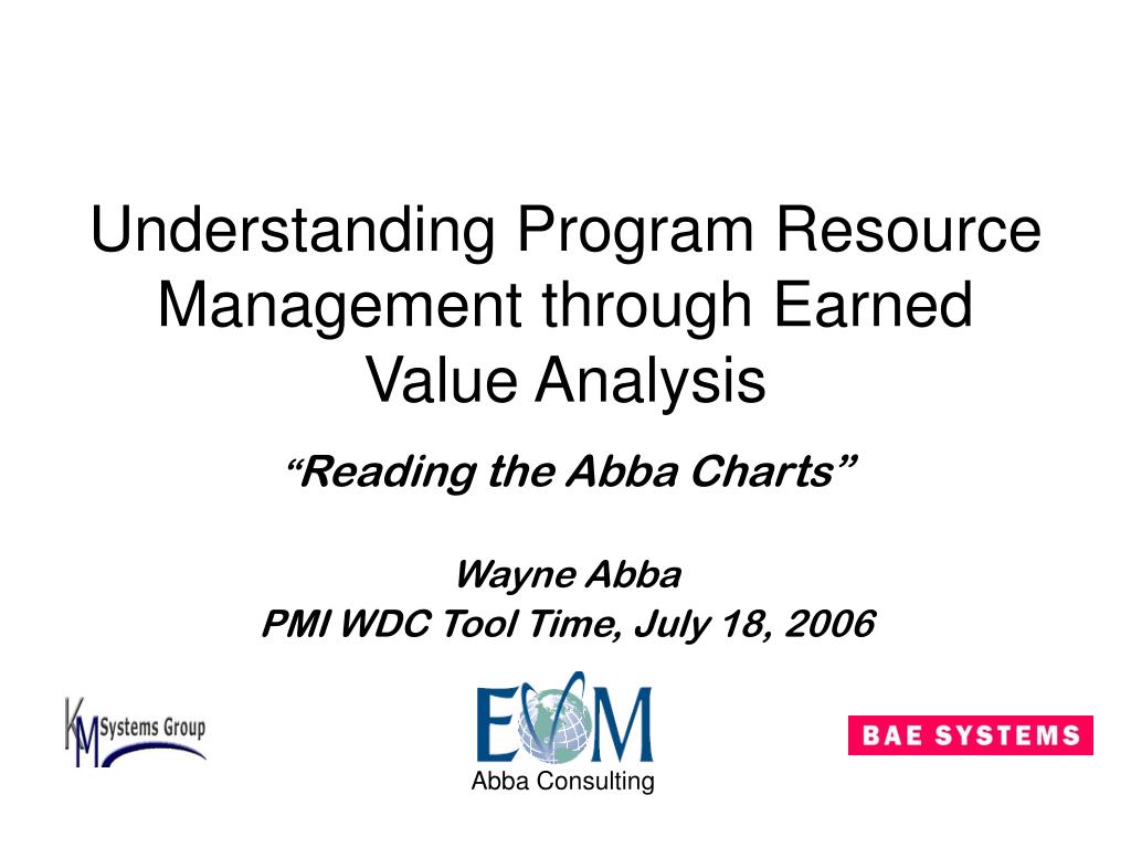 PPT - Understanding Program Resource Management through Earned Value ...