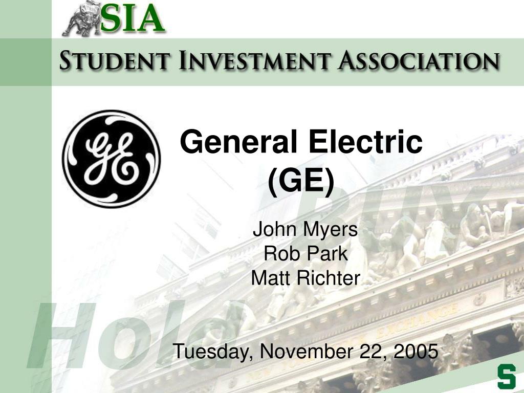 PPT - General Electric (GE) PowerPoint Presentation, free download - ID ...